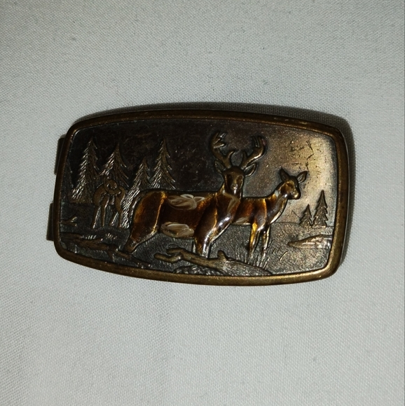 Anson | Accessories | Anson Hand Painted Brass Enamel Deer Money Clip ...